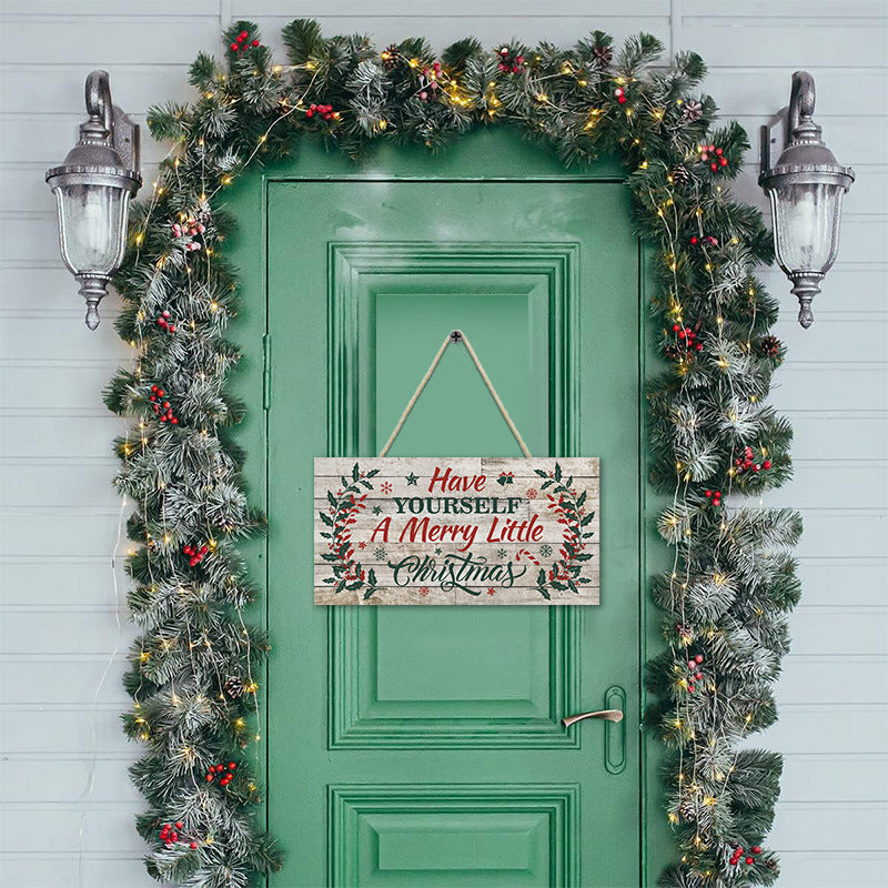 Wooden Christmas Hanging Sign – Unique